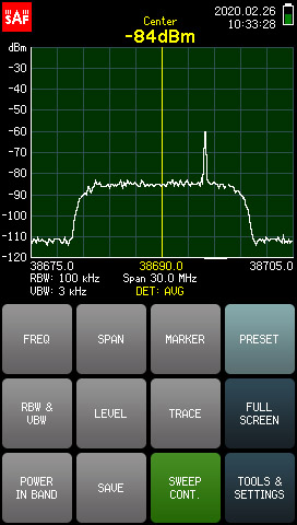 Handheld spectrum analyzer for professionals - 10 MHz - 87 GHz