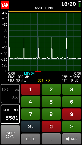 Handheld spectrum analyzer for professionals - 10 MHz - 87 GHz